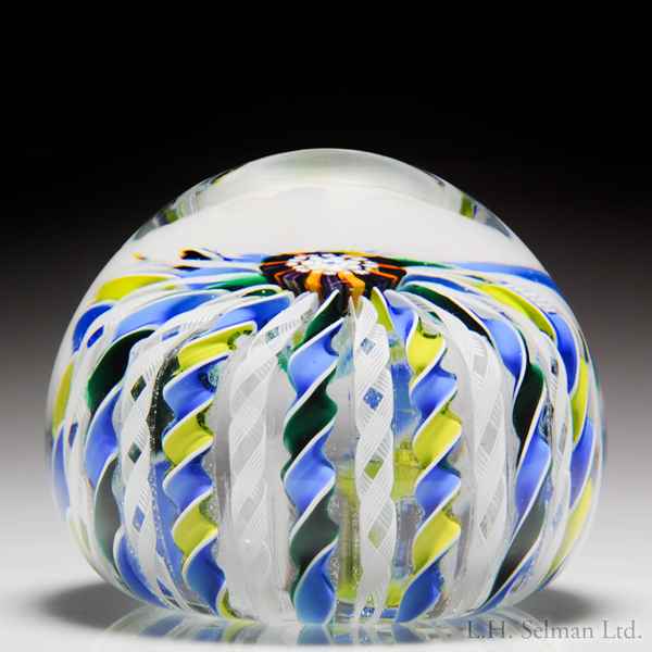 John Deacons 2002 three-colored crown paperweight. :: LH Selman Glass ...