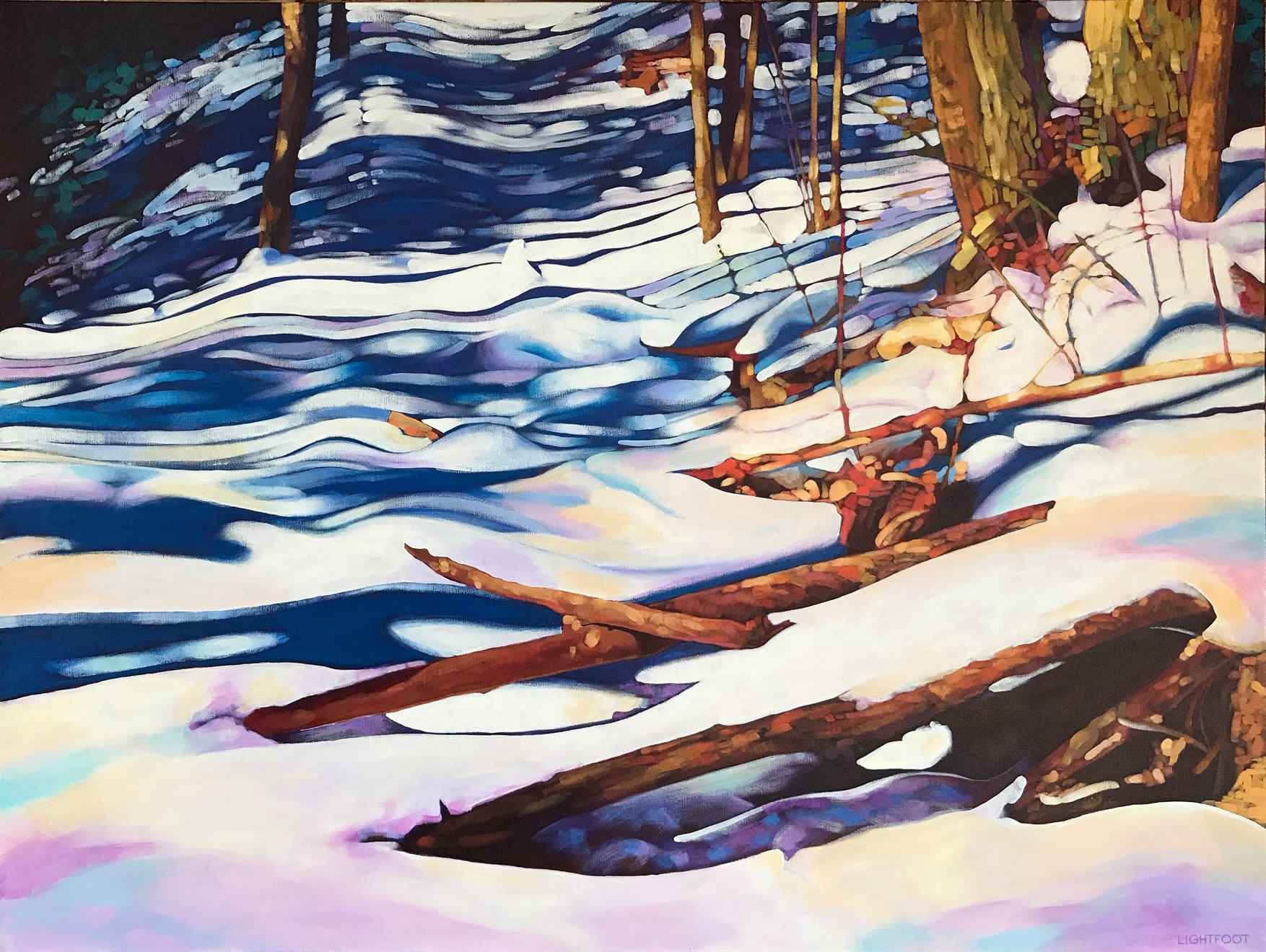 Snow Trail by John Lightfoot - Butter Gallery
