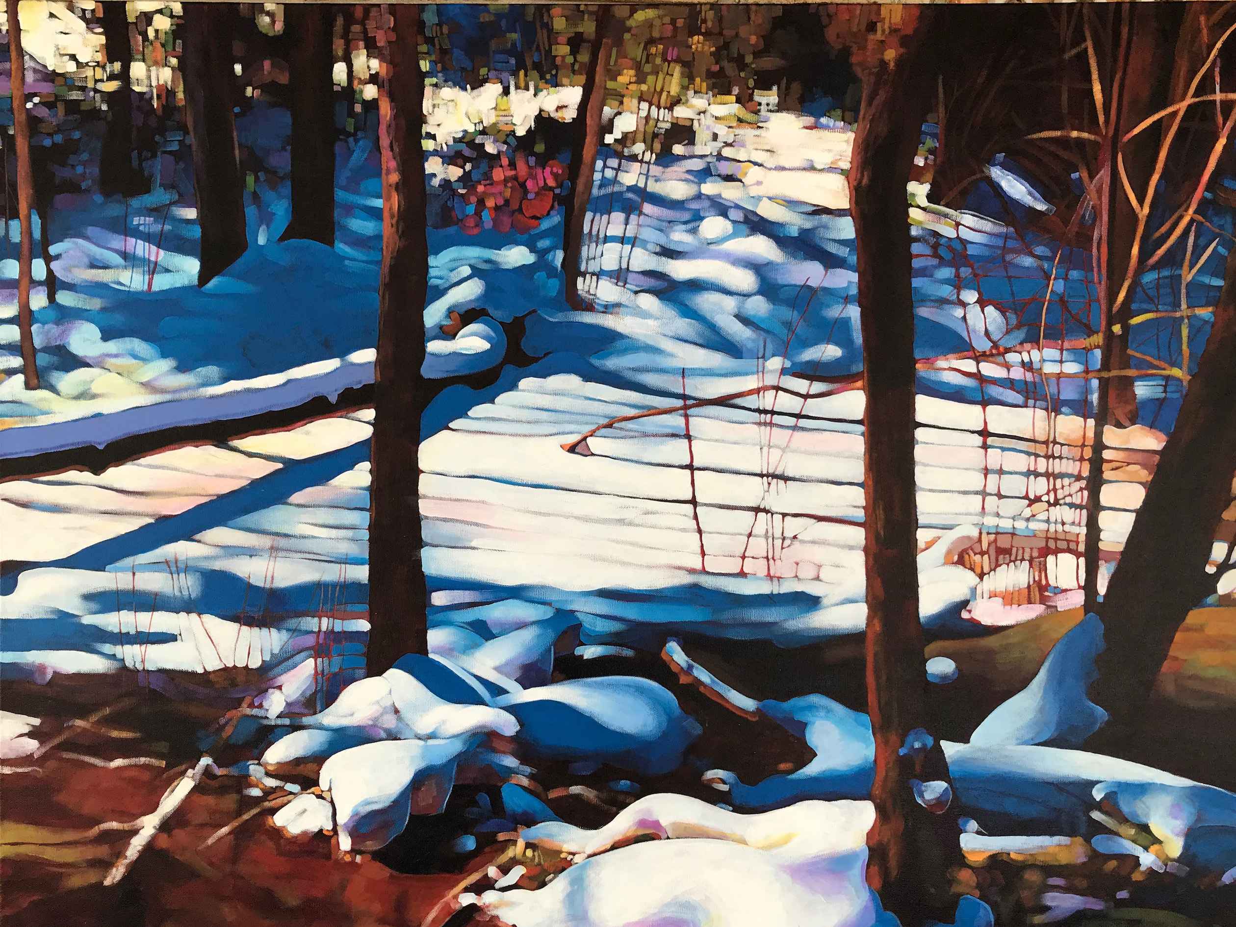 Snow Shadows by John Lightfoot - Butter Gallery