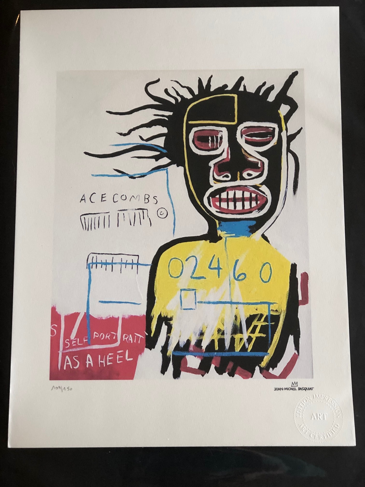 Self Portrait as a Heel by Jean-Michel Basquiat - Leviton Fine Art, LLC