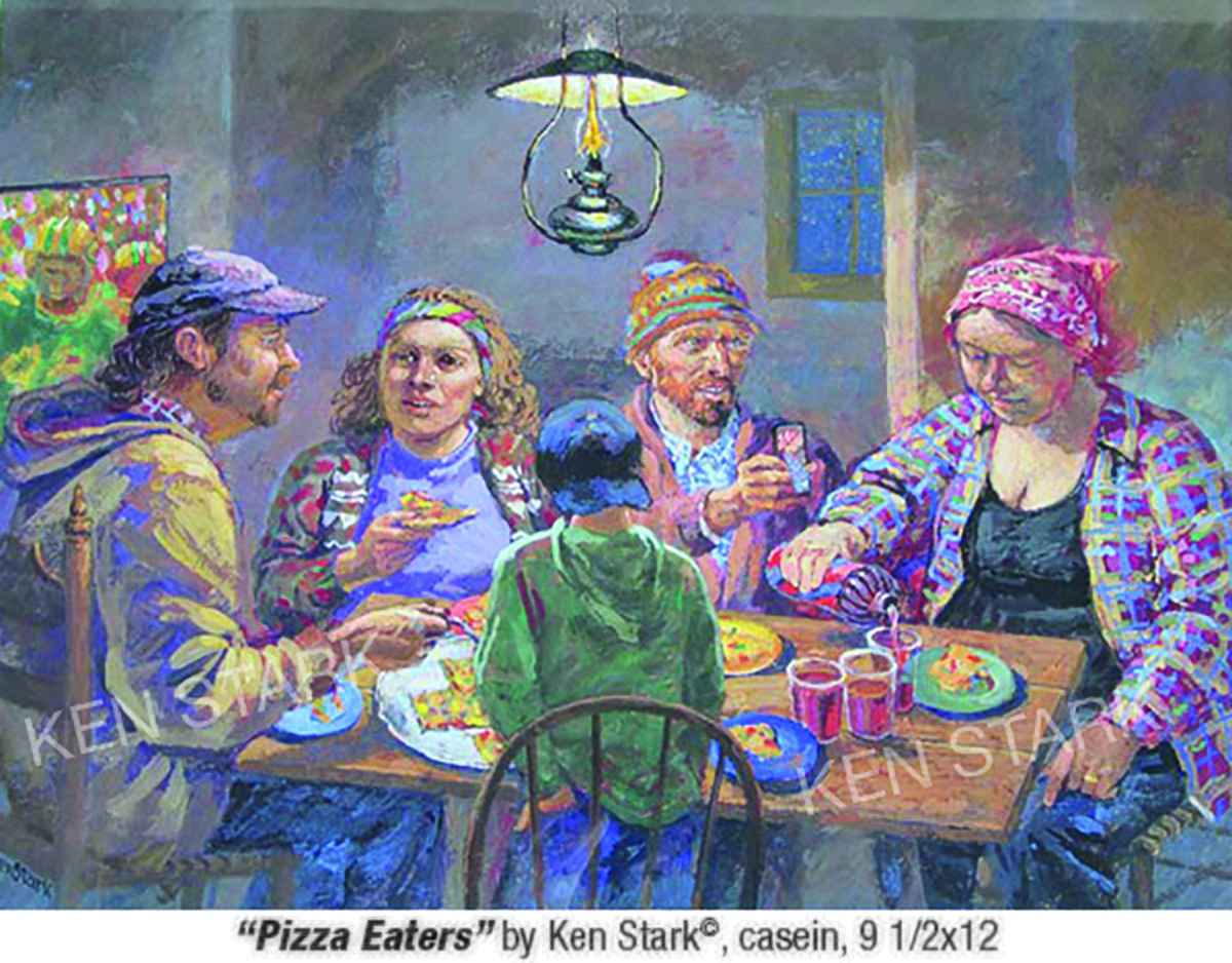 Pizza Eaters (After Van Gogh's "The Potato Eaters") by Ken Stark ...