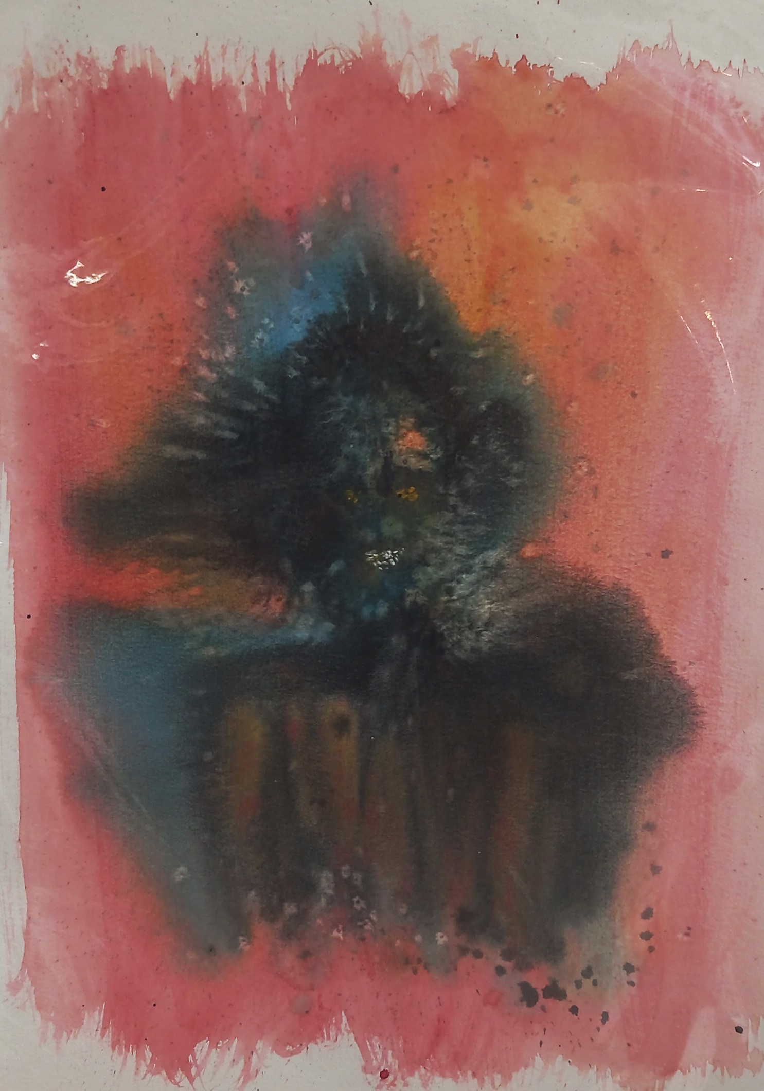 Duppies Watercolour Series No 2 Unframed by Christopher Welch