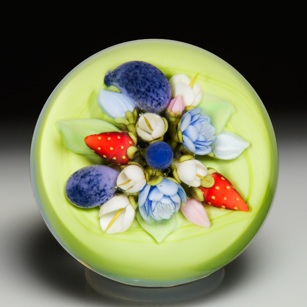 Clinton Smith (2023) teddy bear and berries marble. :: LH Selman Glass ...