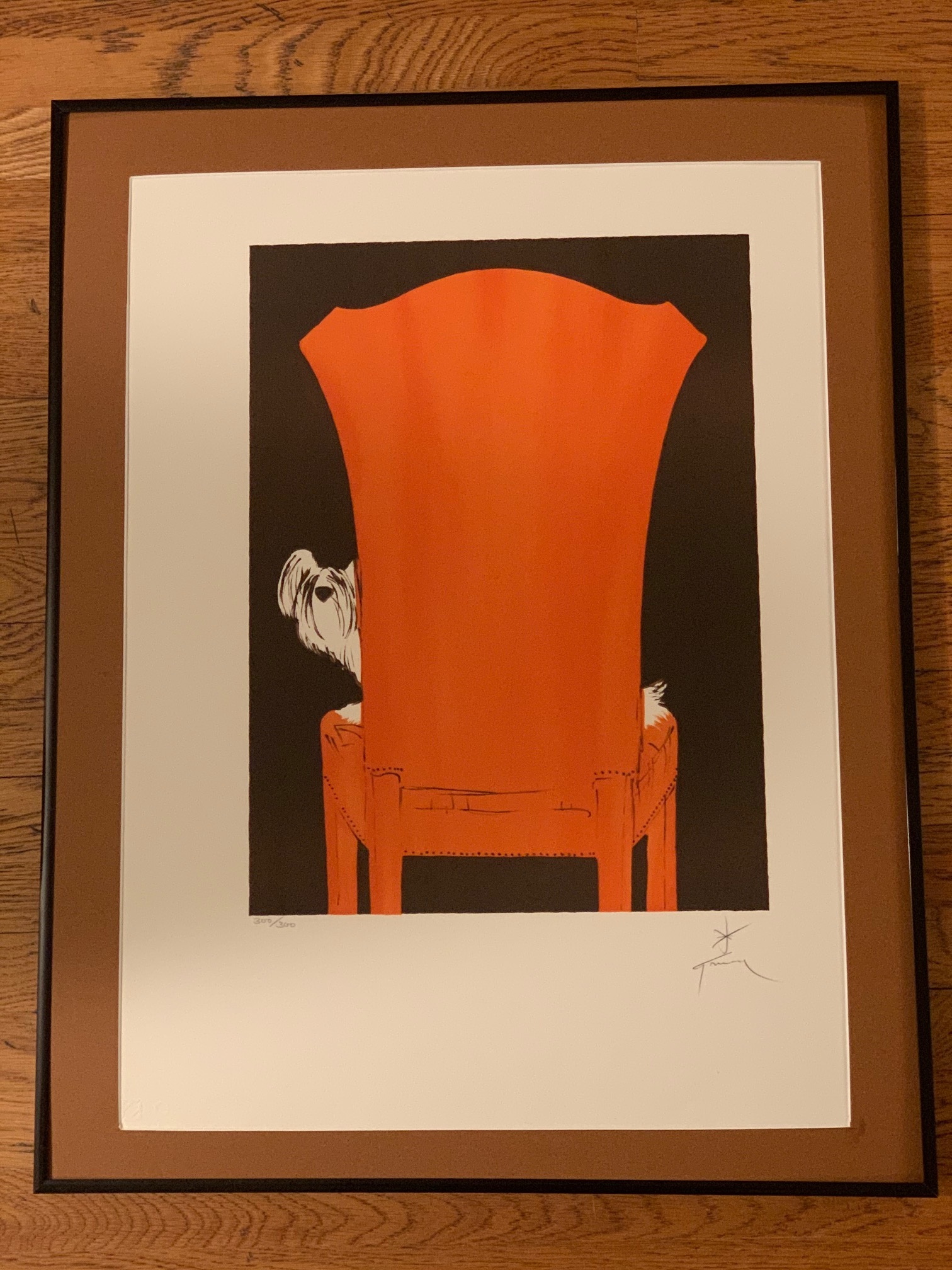 Pooch in Chair - Rene Gruau | Barnebys