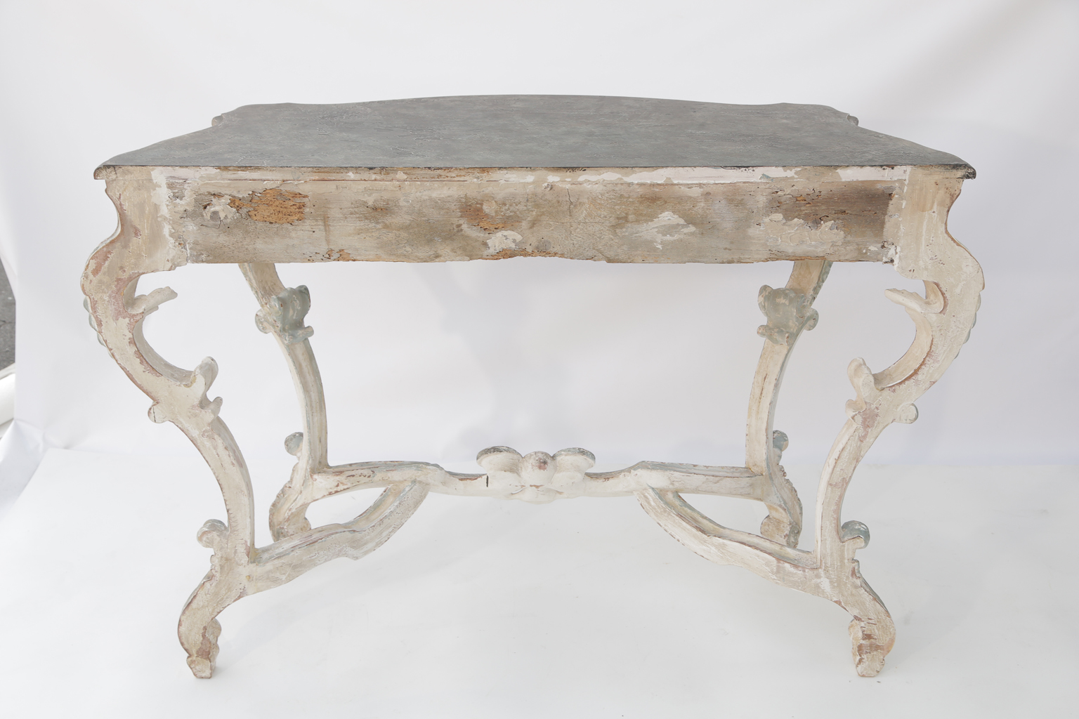 Pair of 18th Century Painted Rococo Consoles - James & Jeffrey Antiques