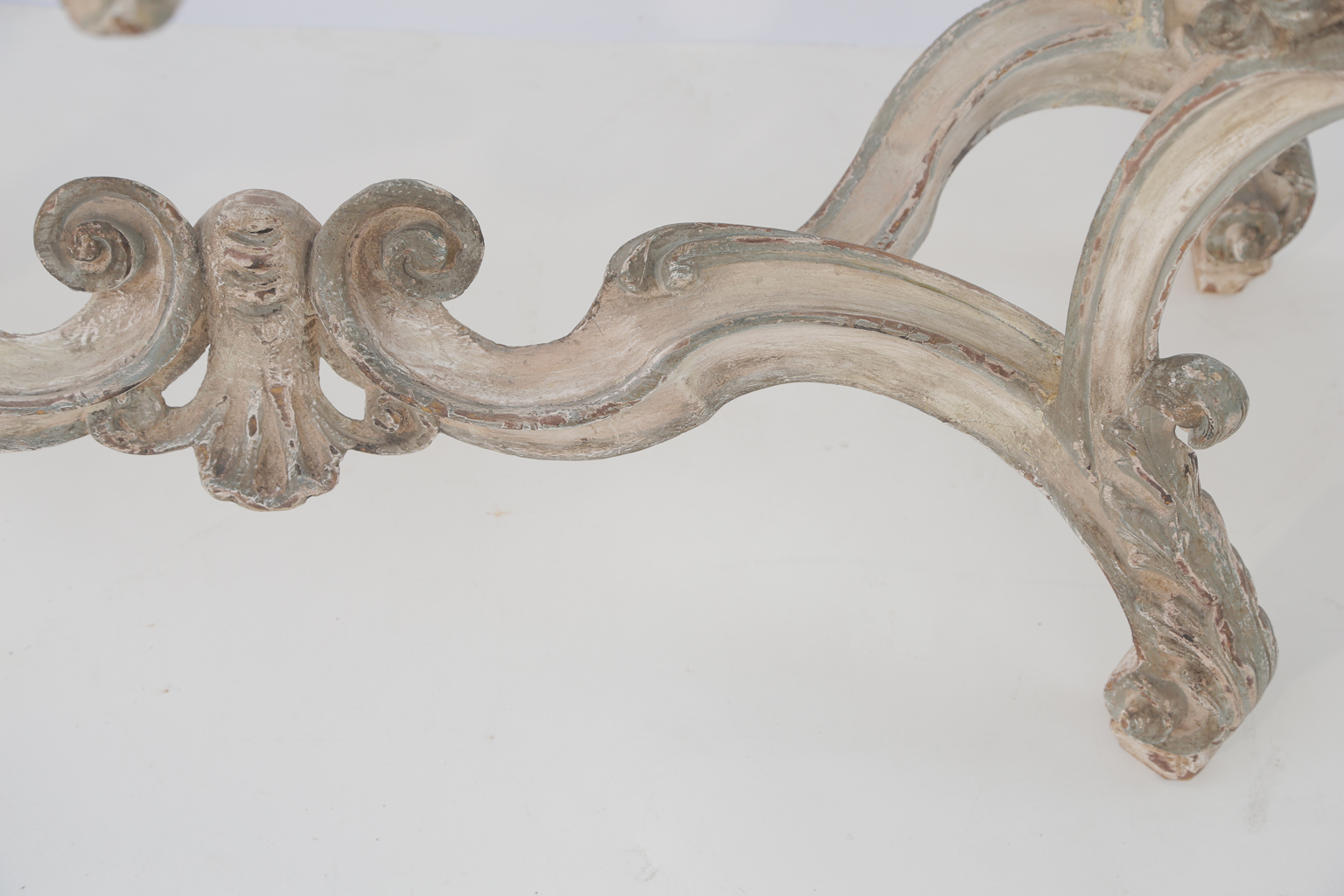 Pair of 18th Century Painted Rococo Consoles - James & Jeffrey Antiques