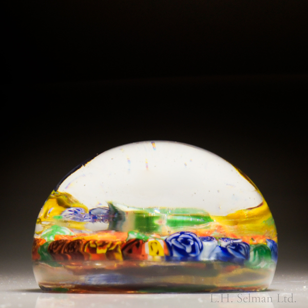 Christina Callahan 2018 "Flower & Ladybug" orange and blue murrini ...