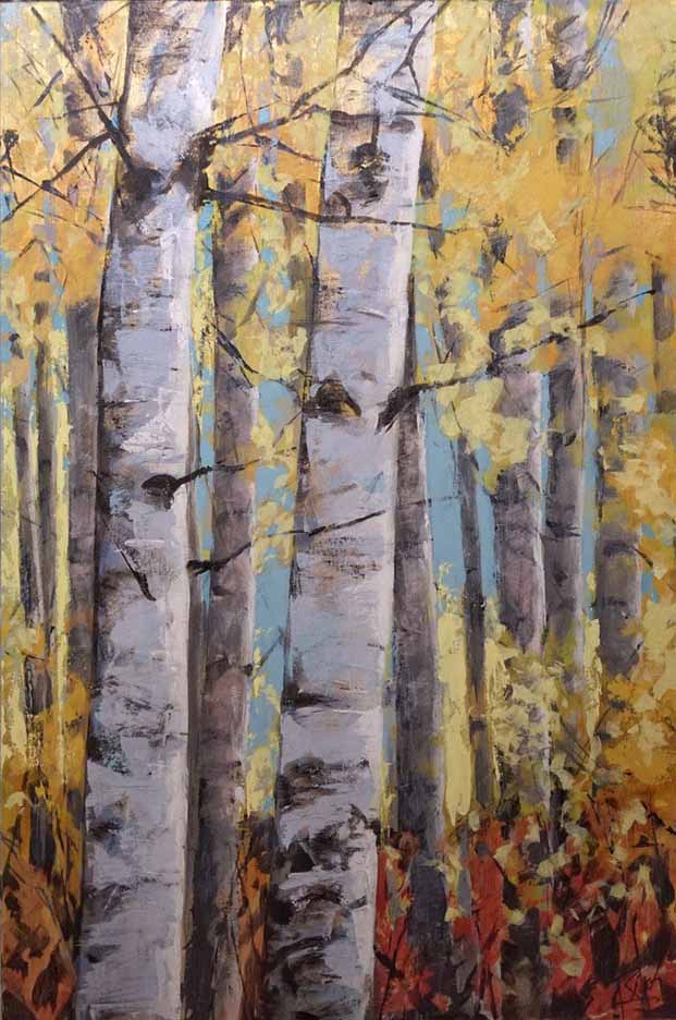 Birch Trees by Larry Rich - Webster Galleries